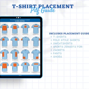 T-shirt Placement Guide, Vinyl Placement, Heat Transfer Vinyl Tool ...