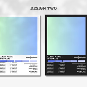 Album Cover Poster Canva Template | Album Poster Canva | Customizable ...