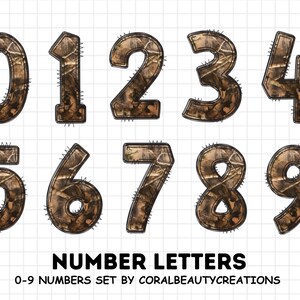 Camo Hunting Doodle Alphabet Letters PNG Bundle, Military Camouflage ...