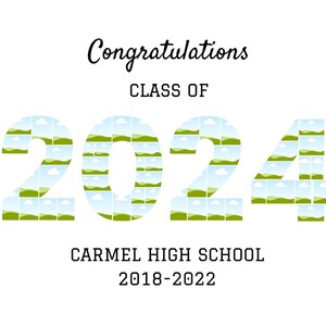 2024 Number Photo Collage, Class of 2024 Graduation Poster, Number 2024 ...