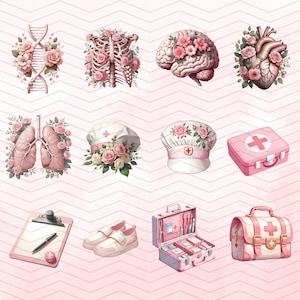 Medical Elements Clipart, Healthcare Projects Digital Planner, Medical ...