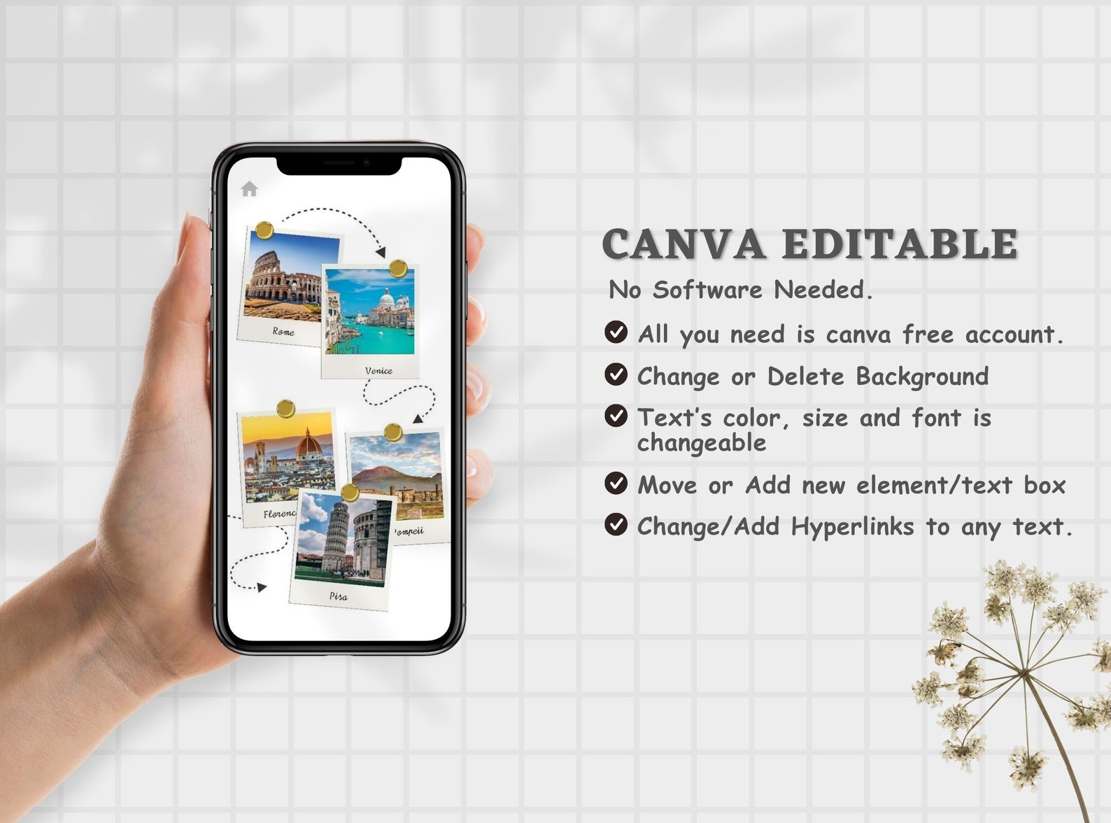 Editable Travel Itinerary Template, Travel Planner, Printable Travel ...