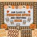 Pumpkin Spice Bulletin Board, Fall Bulletin Board Kit, Pumpkin Latte ...