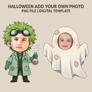 Halloween Add Your Own Photo Picture Bundle, Custom Photo PNG ...