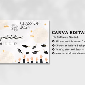 Graduation Card, Printable Graduation Card, Graduation Card 2024, Class ...