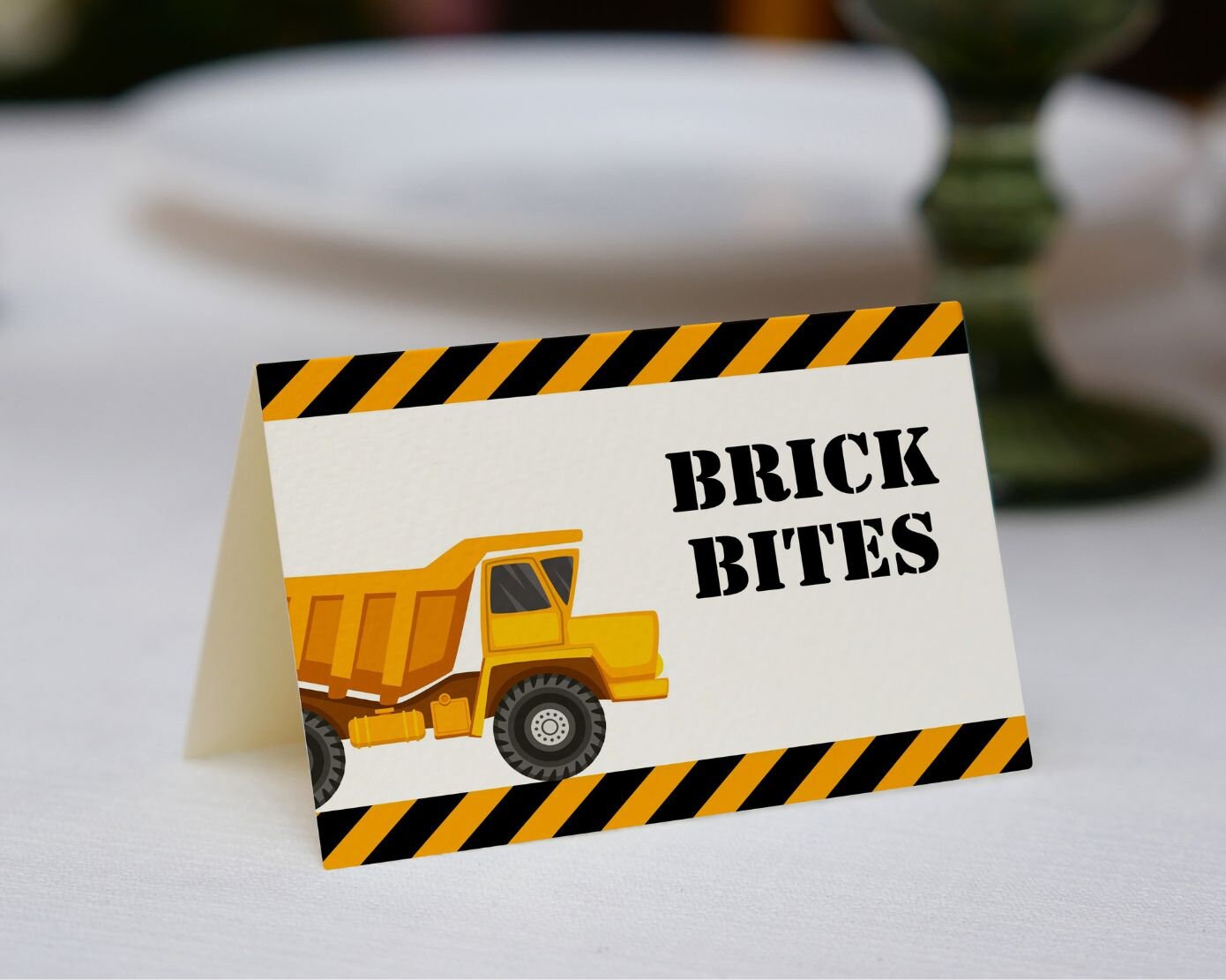 Construction Party Food Labels, Printable Construction Food Tent ...