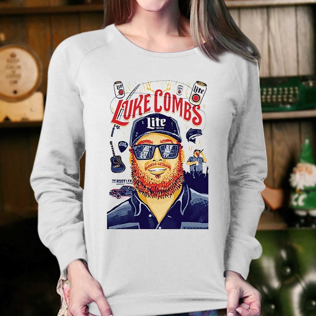 Luke Combs Miller Lite Graphic T-shirt Concert Combs Shirt - Etsy