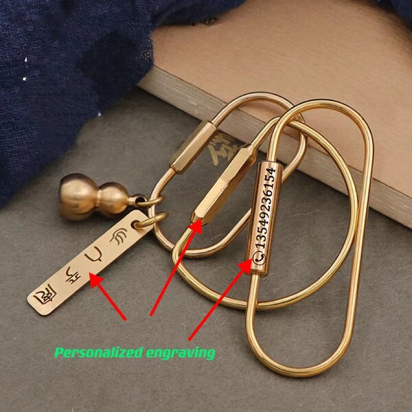 Brass Carabiner - Etsy