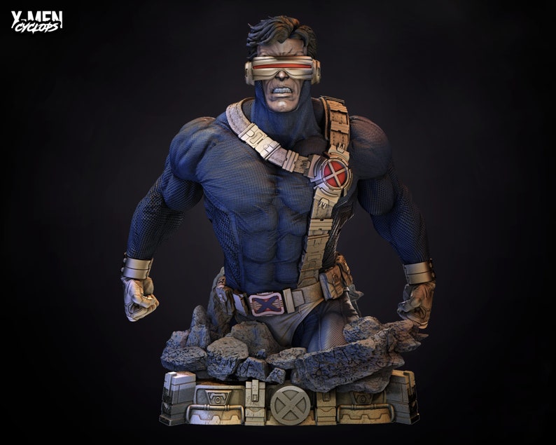 MARVEL CYCLOPS BUST 3DSTL. - Etsy