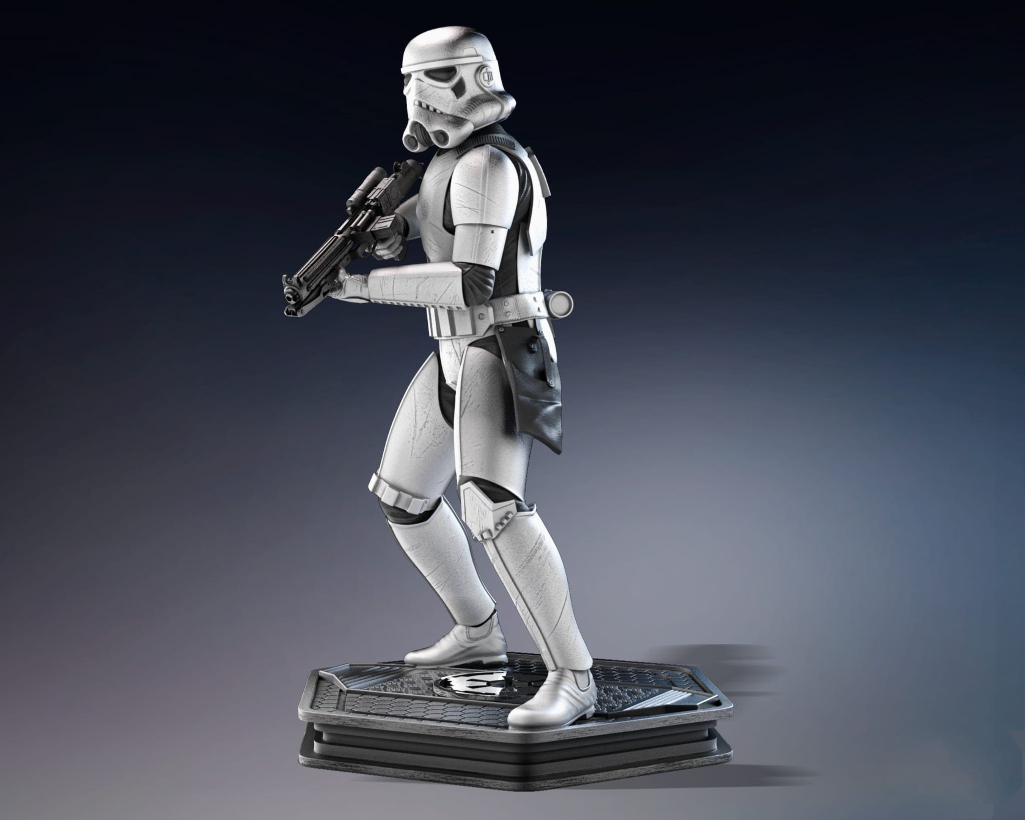 Stormtrooper Statue Star Wars 3D Model - Etsy