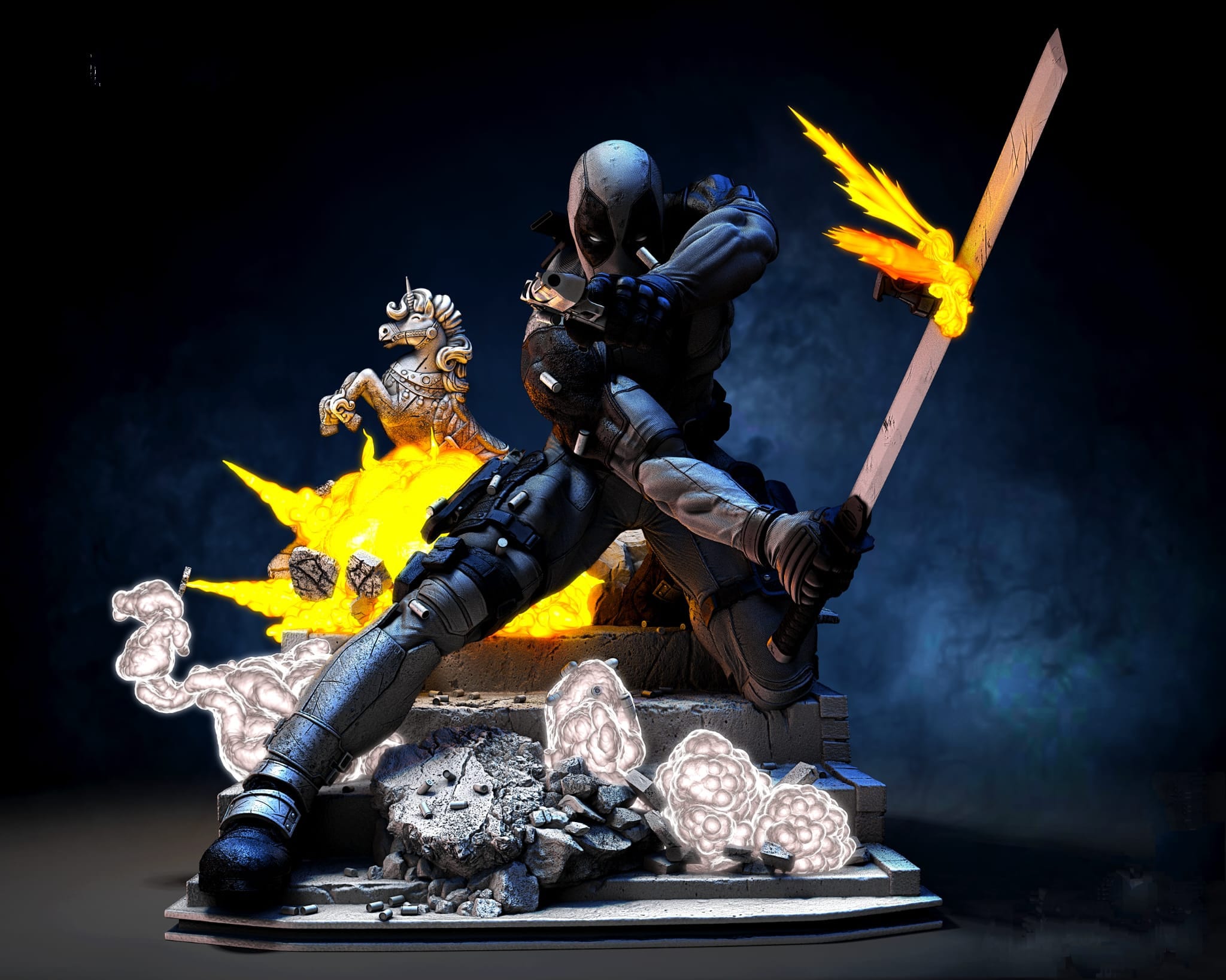 DEADPOOL 3D PRİNT MODEL - Etsy