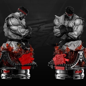 Street Fighter 3D Model - Etsy