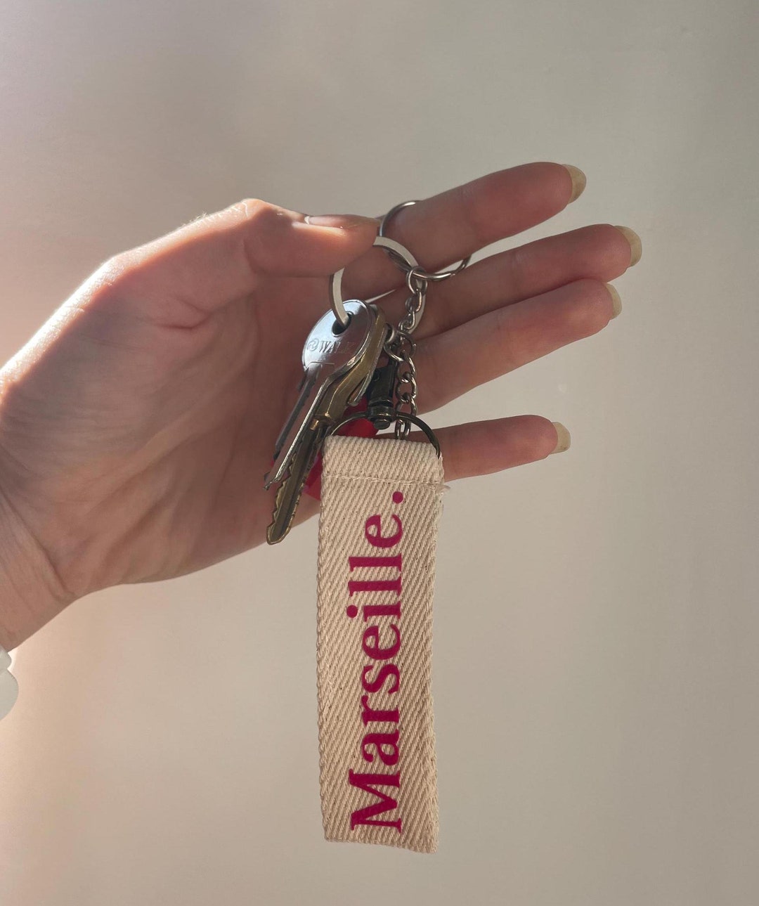 Customizable Fabric Key Ring - Etsy