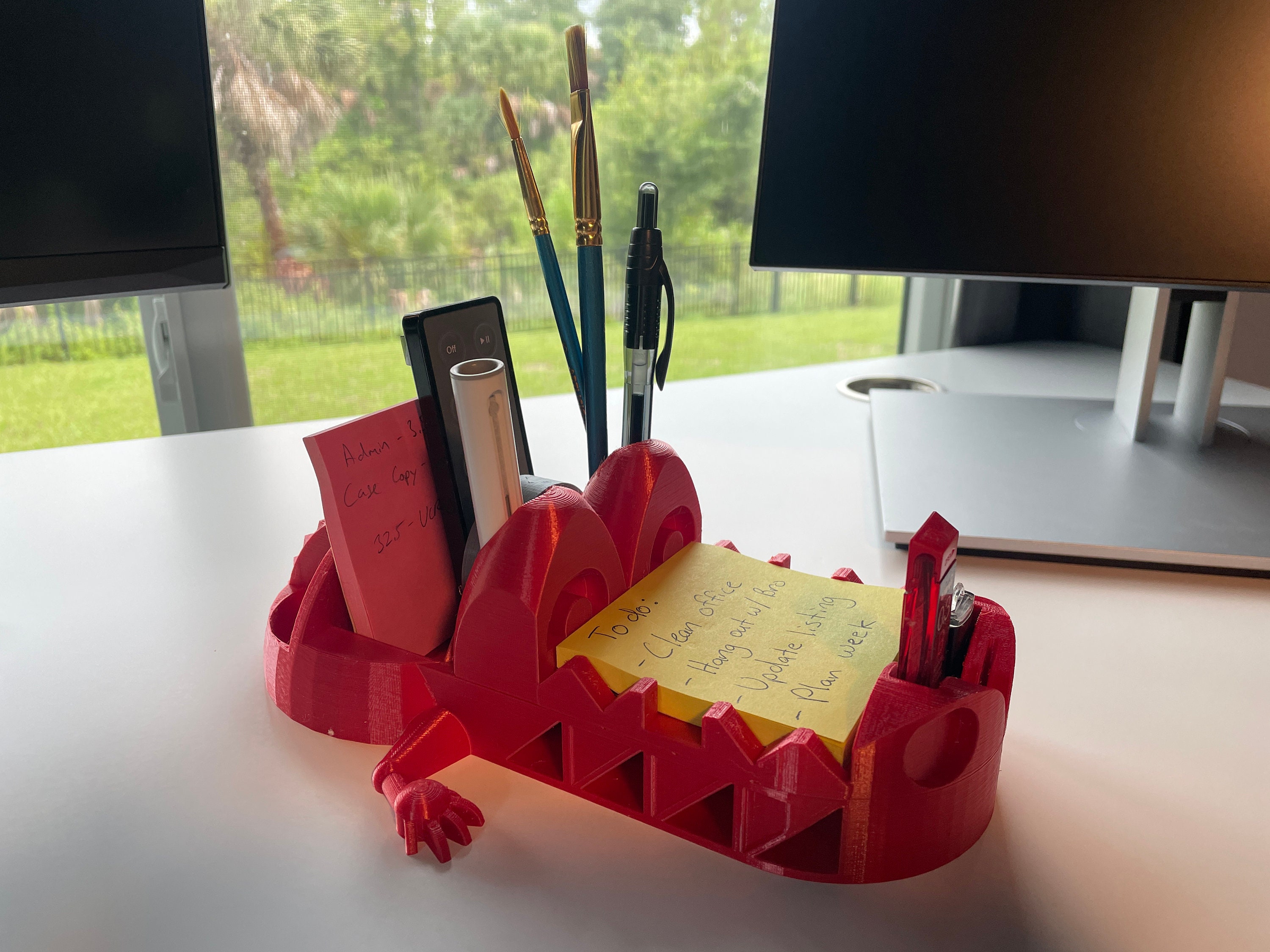 Alligator Sticky Note Holder Desk Organizer - Etsy