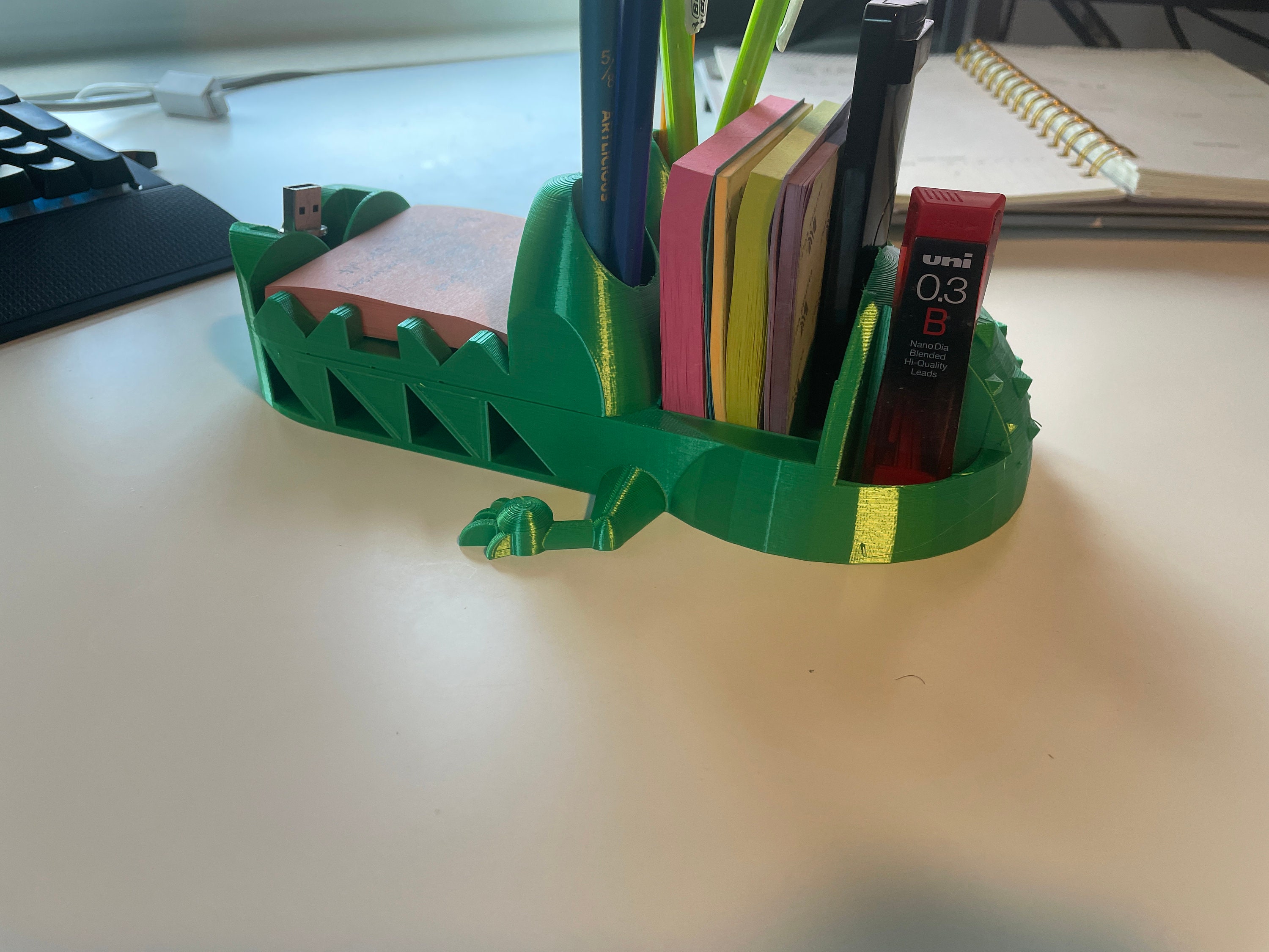 Alligator Sticky Note Holder Desk Organizer - Etsy