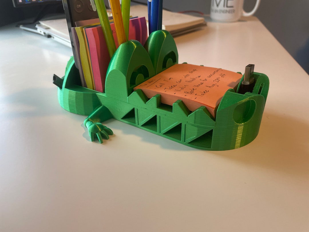 Alligator Sticky Note Holder Desk Organizer - Etsy