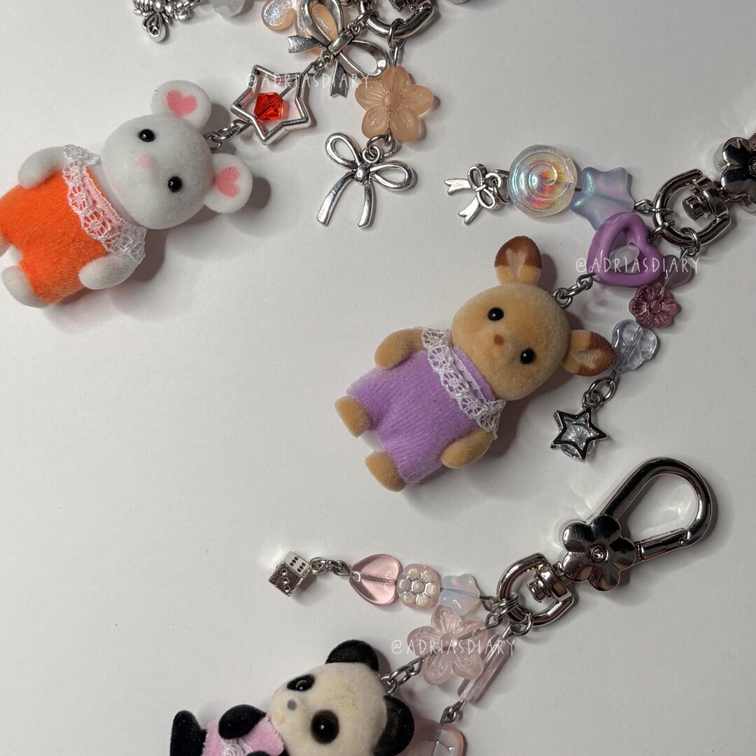 Calico Critter Keychains | Authentic | Baby Treats - Etsy