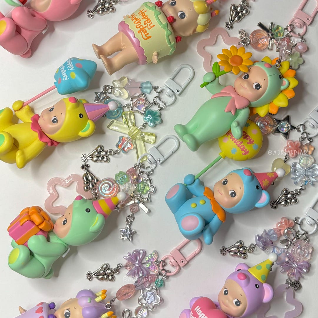 Sonny Angel Keychains Birthday Series - Etsy