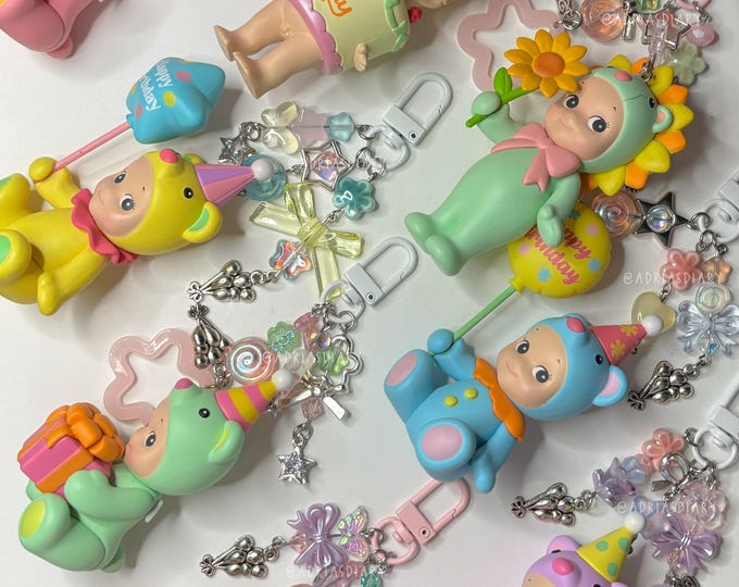 Sonny Angel Keychains | Birthday Series - Etsy
