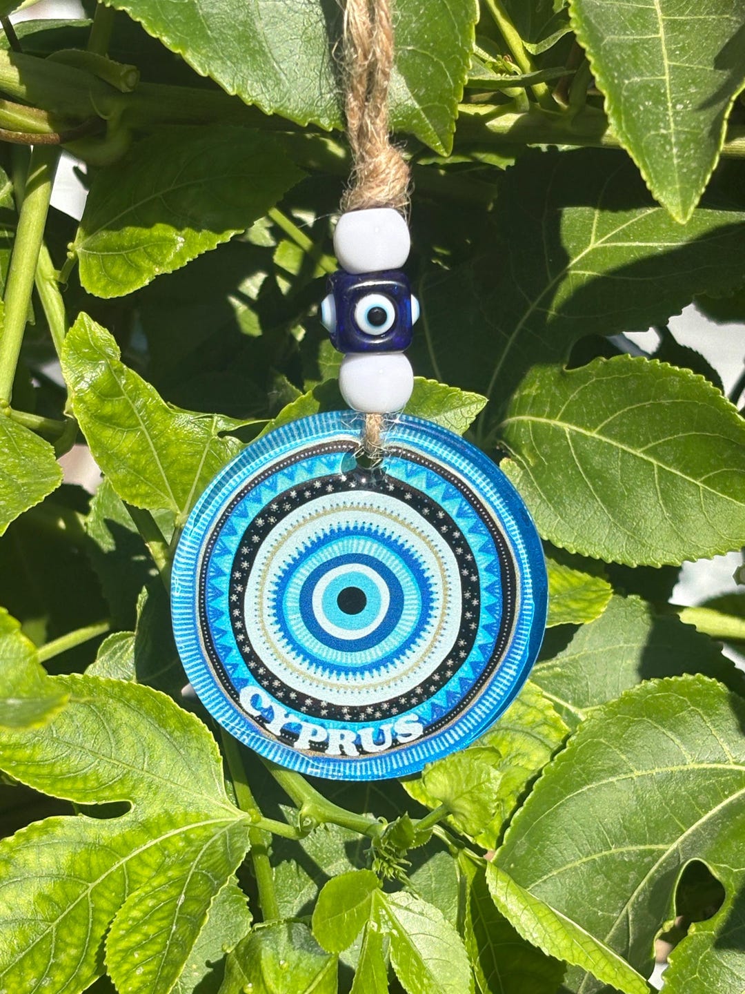 Handcrafted Cyprus Turkish Evil Eye Amulet - Boho Spiritual Home Decor ...