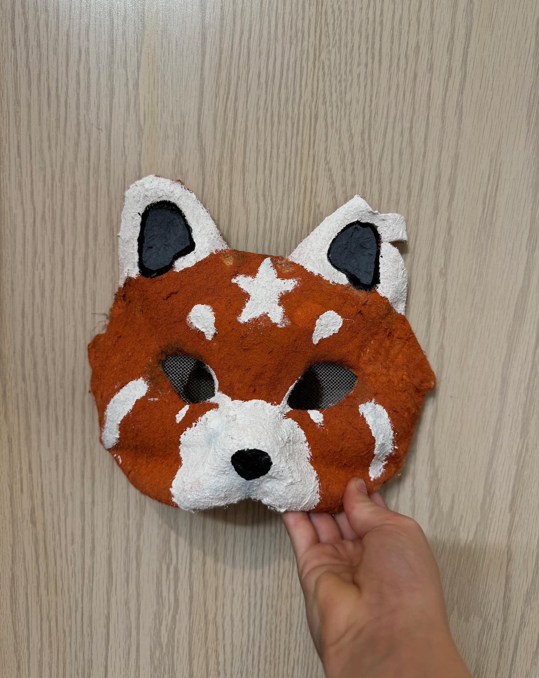 Therian Mask Cat Mask RED PANDA Cosplay Made by Young Artist and ...