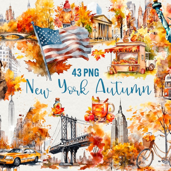 Autumn Clipart - Etsy