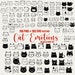 Cat Faces Clipart: Emotions SVG PNG Vector Files (commercial Use) - Etsy
