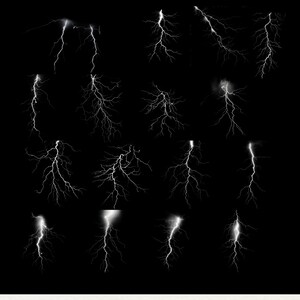 White Lightning Overlays: 28 PNG Photo Effects (commercial Use) - Etsy