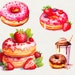 Watercolor Donut Clipart 27 PNG, Delicious Bakery Dessert Clipart ...