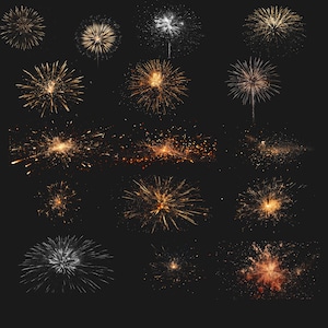 Fireworks Overlays, 24 Png Fireworks Overlay, Firework Effects, Photo ...