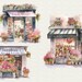 Watercolor Flower Shop Clipart: Spring Bouquets, Paris Florals (15 PNG ...
