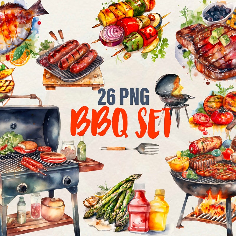Bbq Clipart - Etsy