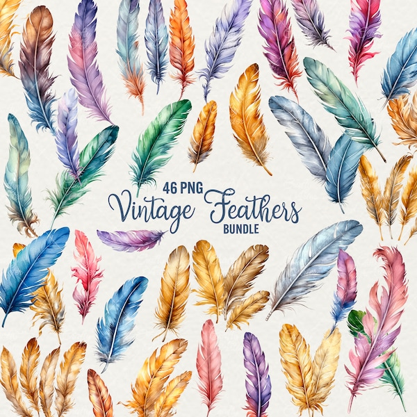 Feather Clipart - Etsy