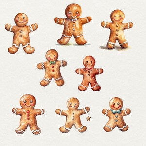 Christmas Ginger Man Clipart, Winter Clipart Holiday Time, Ginger Man ...