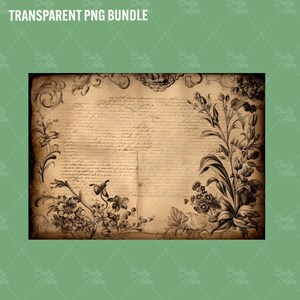 Printable Digital Old Papers Clipart, 22 Vintage Pages, Paper for Print ...