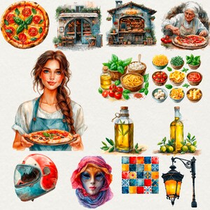 Italy Travel Clipart, 57 Png Italian Watercolor Summer, Travel Clip Art ...