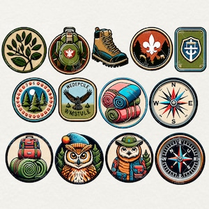 Scout Patches Clipart, 51 PNG Boy Scouts Badge, Camping, Summer Clipart ...