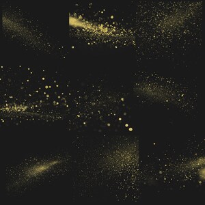 Gold Glitter Overlays: 20 PNG Transparent Clipart (digital Download) - Etsy