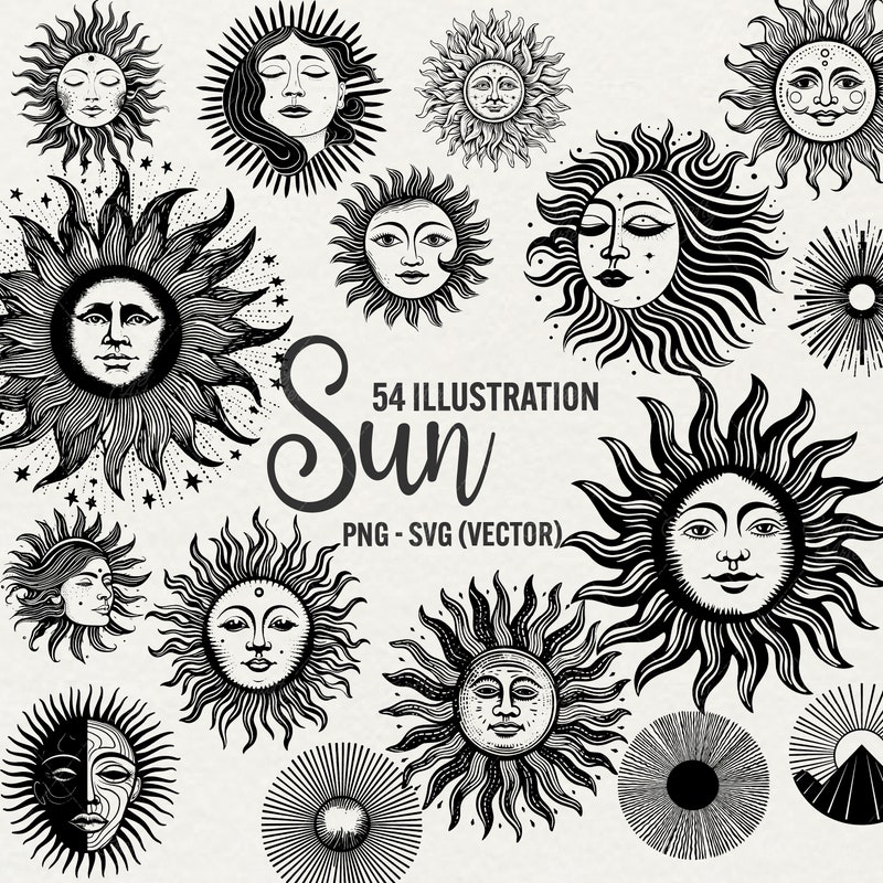 Sun Face - Etsy