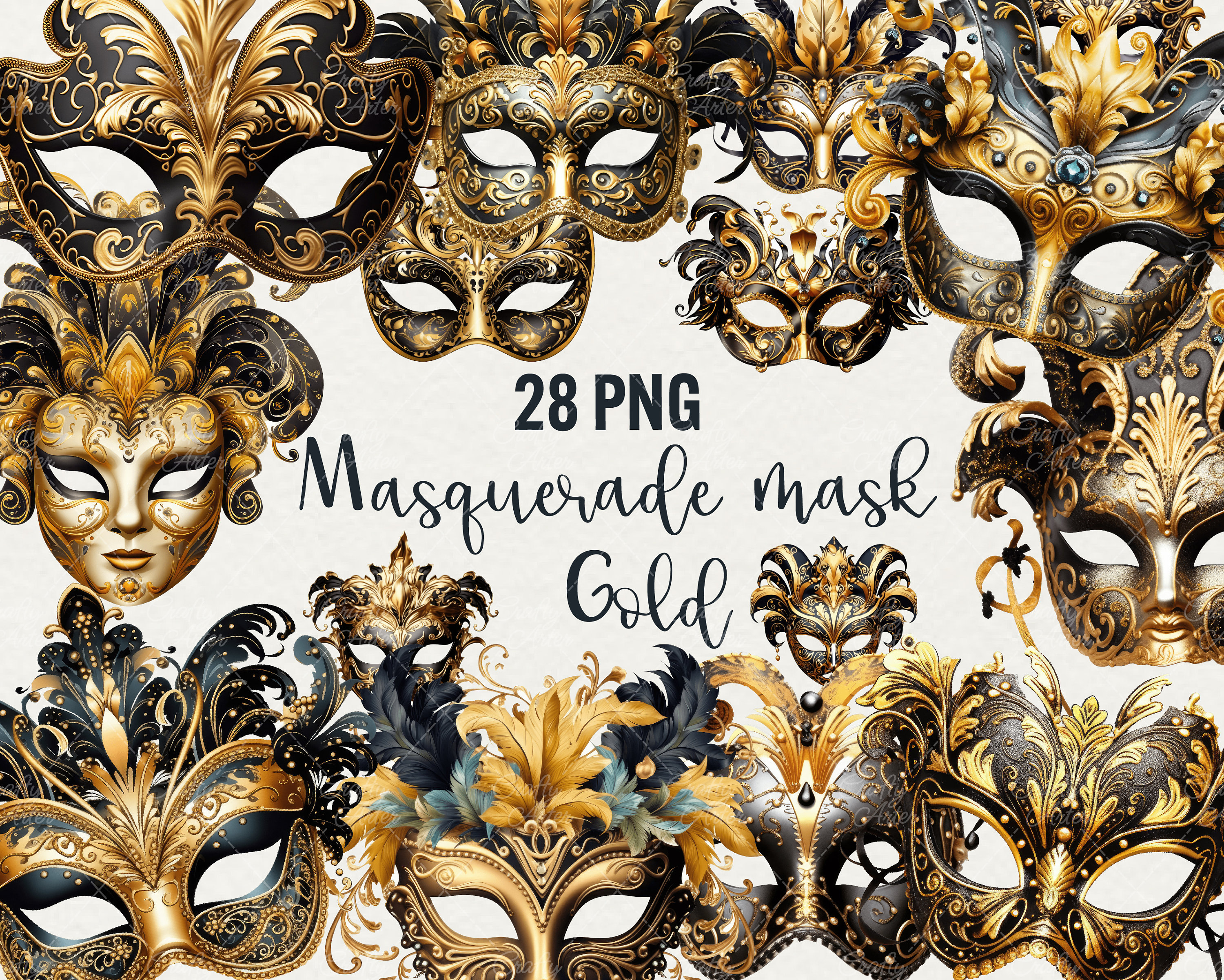 Gold Masquerade Png