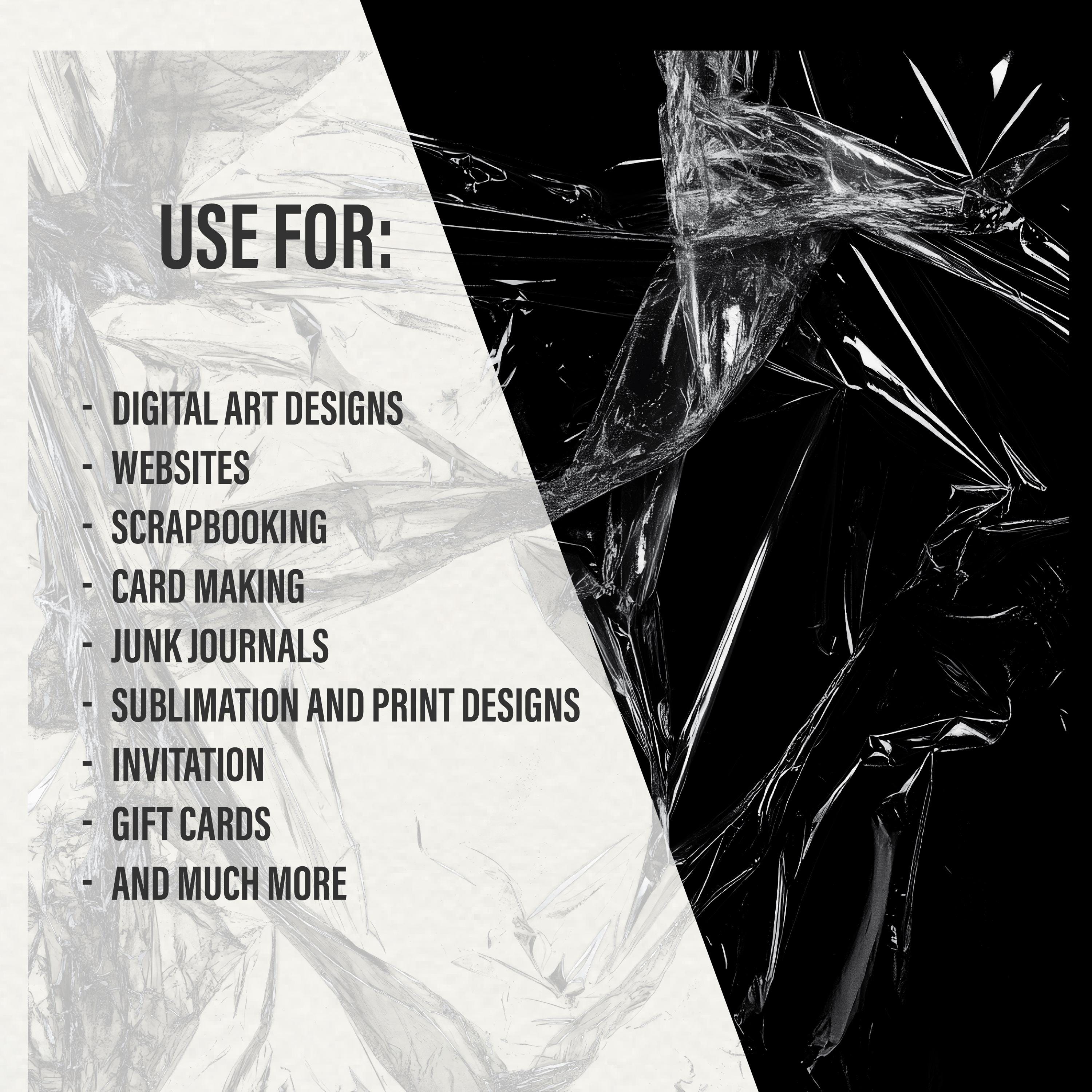 Plastic Foil PNG Overlays: Transparent Wrap Effect (digital Download ...