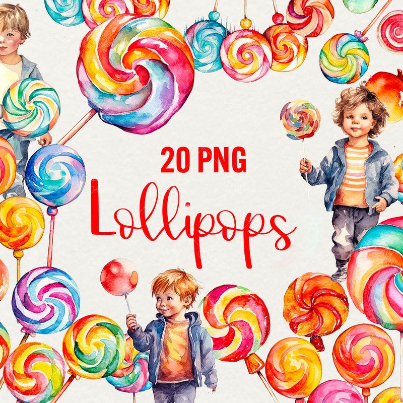Lollipop Clip Art - Etsy