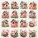 Birdhouse Spring Clipart, 36 PNG Watercolor Birdhouses, Birdie Graphics ...