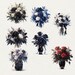 Watercolor Black Roses Clipart: Gothic Floral PNG Set (20 Images) - Etsy