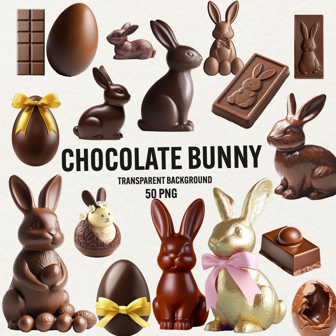 Chocolate Easter Bunny Clipart, Easter Chocolate Rabbit Png, Cute ...