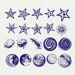 Celestial Clipart, Moon and Stars Svg, Outer Space Png, Planets Svg ...