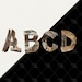 Rustic Wooden Alphabet Clipart: 26 PNG Wood Letters (digital Download ...