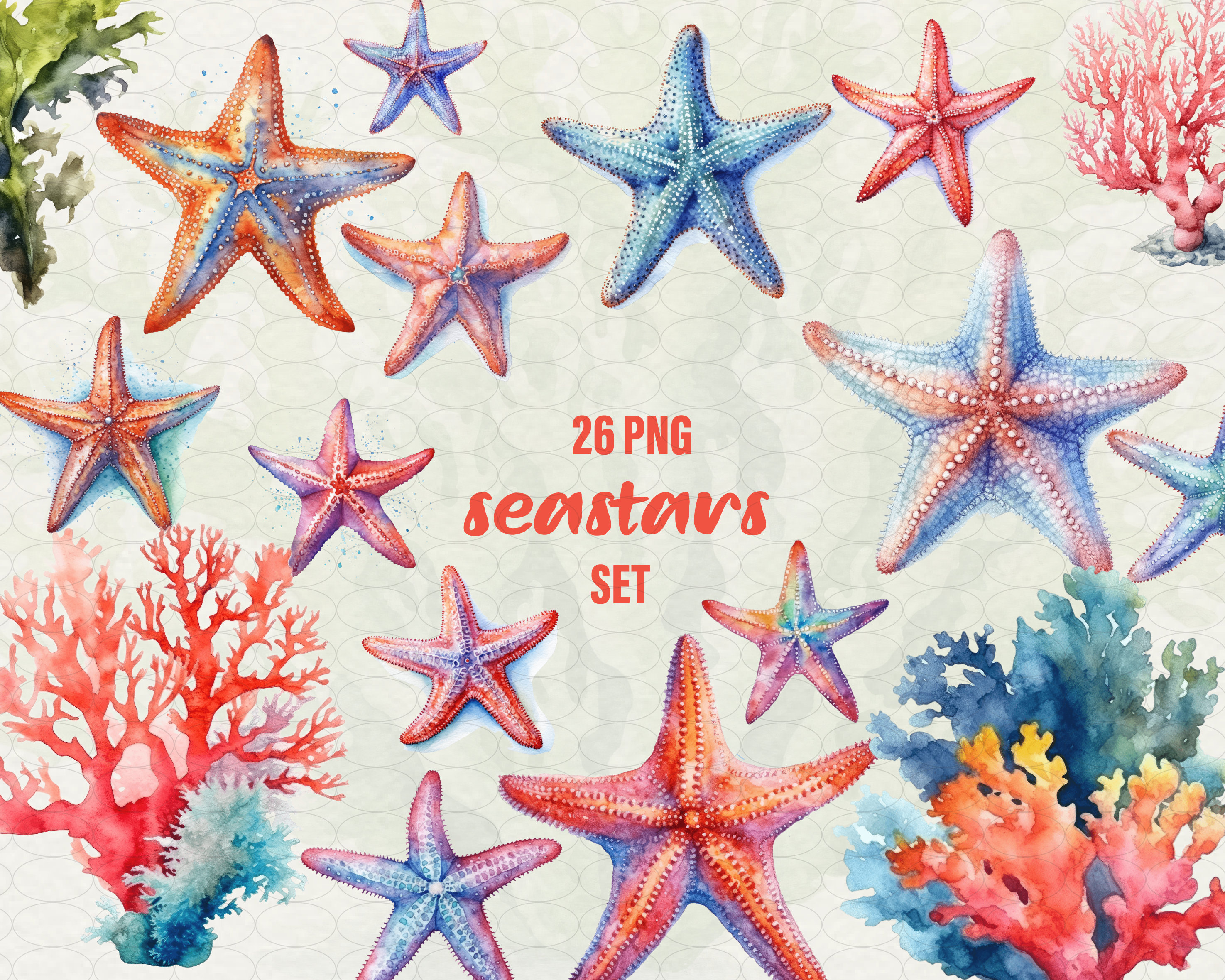 Aquarell Seestern Download Watercolor Bild Seestern Aquarell PNG