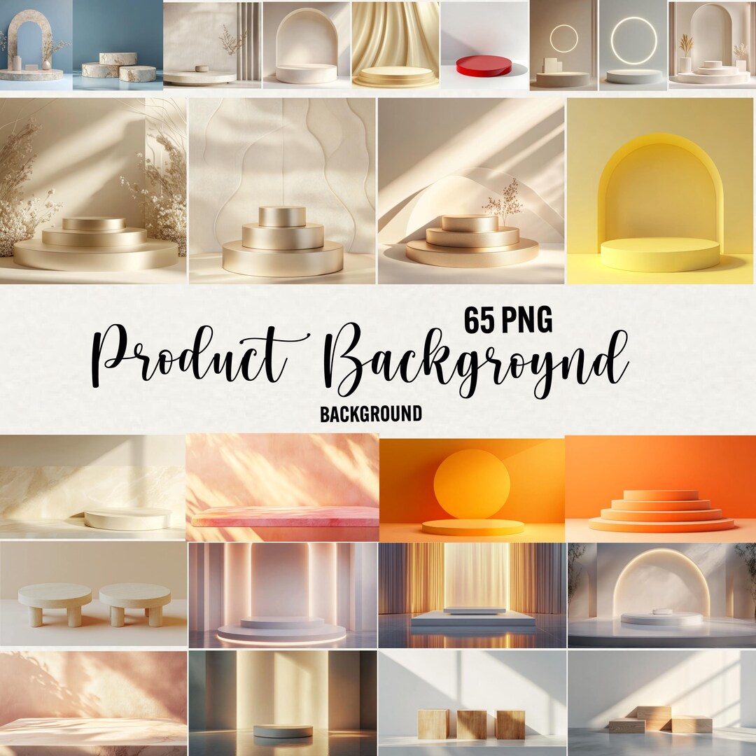 Product Backgrounds, Minimalist Mockup Backdrops, Abstract Podium Stage ...