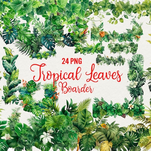 Tropical Leaf - Etsy